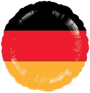 German Flag Round Standard Balloon - Balloon Geeks